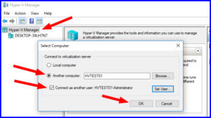 Remotely Managing Hyper-V Server in a Workgroup or non-domain - Timothy Gruber's Blog